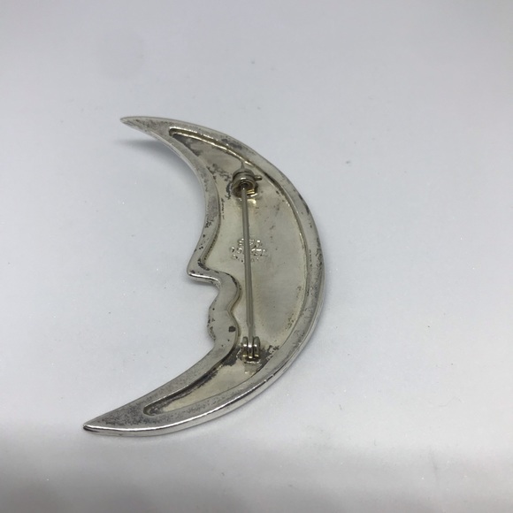 Vintage | Jewelry | Sterling Silver Moon Pinpendant | Poshmark